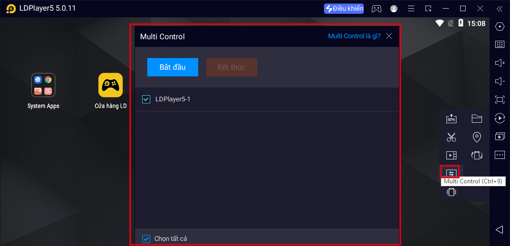 Hướng dẫn sử dụng tính năng Multi Control trên LDPlayer
